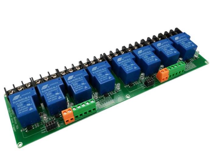 Jual 8 Channel High Power Relay Module 30A High Low Trigger Opto ...