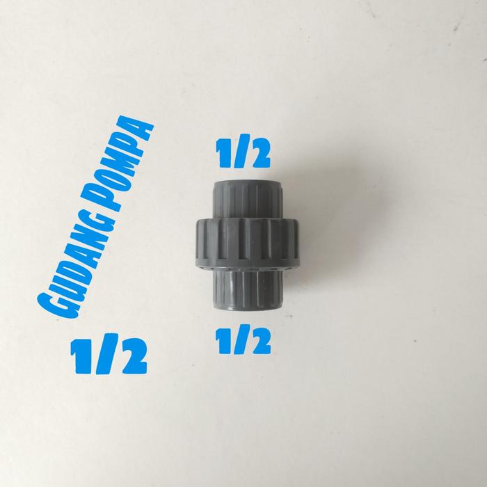 Jual Water Mur Pvc 1/2" inch polos SOVA/W mur tanpa drat/ W mur Sock/1/ ...