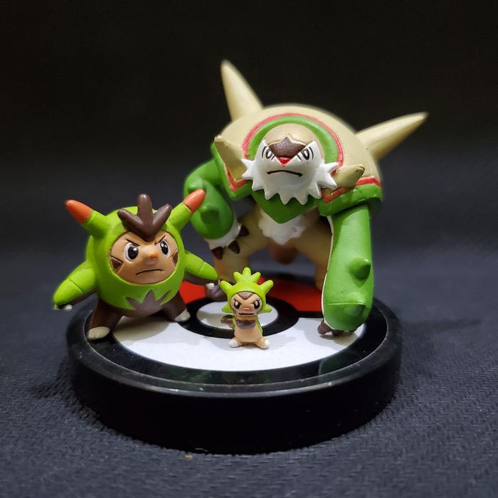Jual Pokemon Zukan Chespin Quiladin Chesnaught 1/40 Scale Tomy Figure - Jakarta Utara - Arteus ...