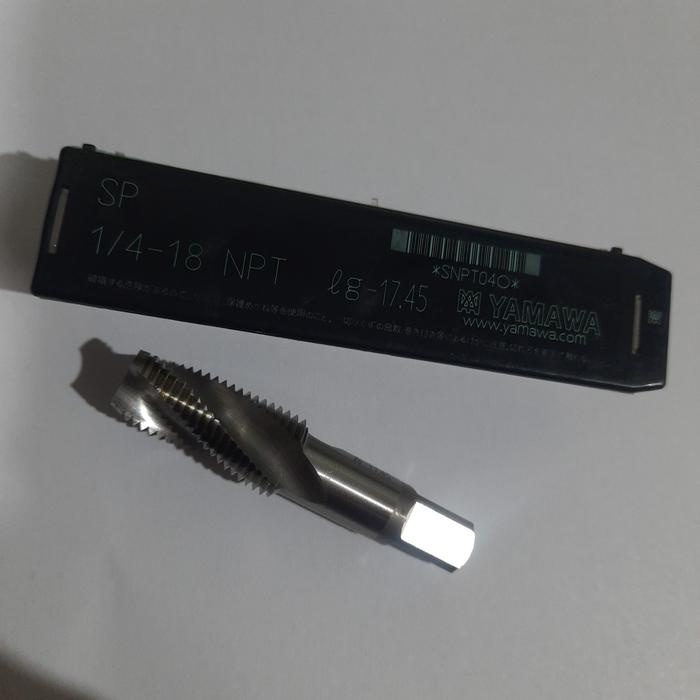 Jual Tap Pipa / Nepel Mesin 1/4 X 18 NPT Spiral YAMAWA ASLI - Kota Depok - Hanna Teknik | Tokopedia