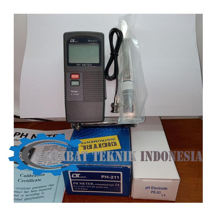 Jual Jual PH Meter Lutron PH-211 termasuk PE-03 PH Probe - Jakarta Barat - sahabat teknik ...