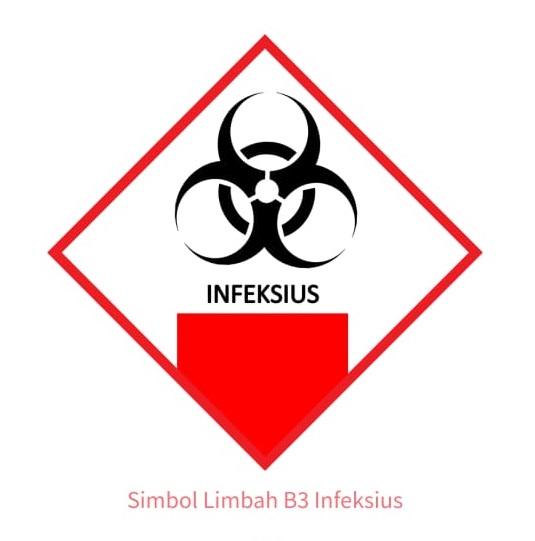 Jual STICKER INFEKSIUS / STIKER SIMBOL LABEL K3 LIMBAH B3 HAZMAT ...