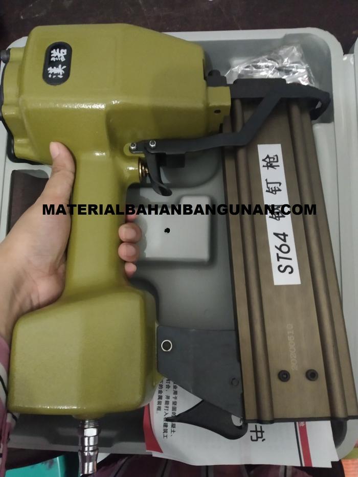 Jual Alat Paku Tembak ST 50 Tenaga Angin Beton Besi Air Nailer Gun ...