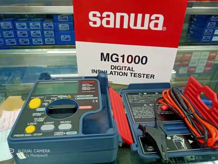 Jual SANWA MG1000 DIGITAL INSULATION TESTER MEGGER 1kV MG-1000 ASLI ...