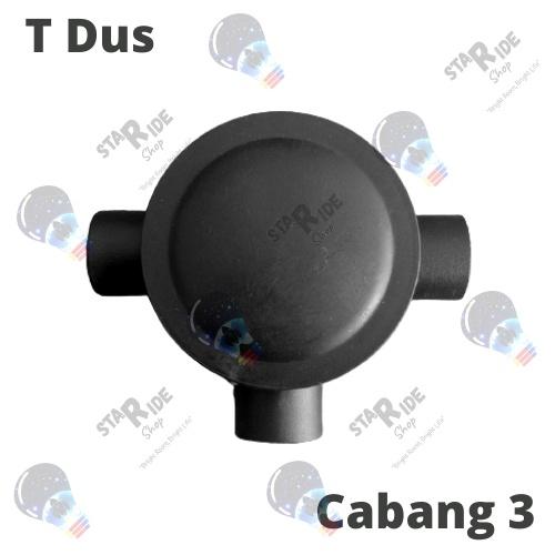 Jual Te Tee T Dus Dos Doos TDus TDos TDoos Cabang 3 Way C 3 Hitam Kecil ...
