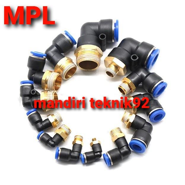 Jual FITTING MPL 06-02 ELBOW PNEUMATIC SELANG 6MM DRAT 1/4" - Jakarta Barat - mandiri teknik92 ...