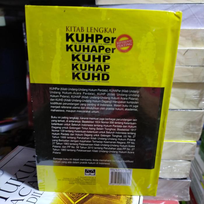 Jual Kitab Lengkap Kuh Perdata Kuha Perdata Kuhp Kuhap Di Seller Noelle - Cengkareng Timur, Kota ...