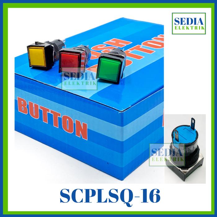 Jual PILOT LAMP LED SQUARE KOTAK SCPLSQ-16 16MM 220VAC 24VDC - Kota ...