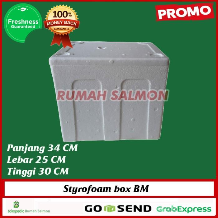 Jual Styrofoam box BM 34x25x30cm Ikan /cool box/ice box /kotak gabus ...