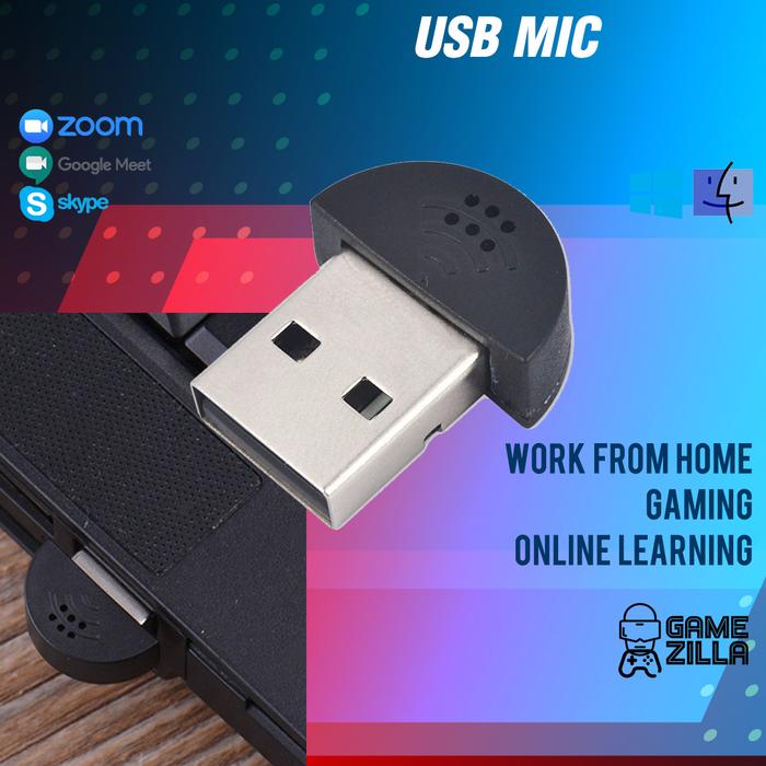 Promo USB Mic Mini Microphone PC Mikrofon Laptop Microfon Komputer Mik ...