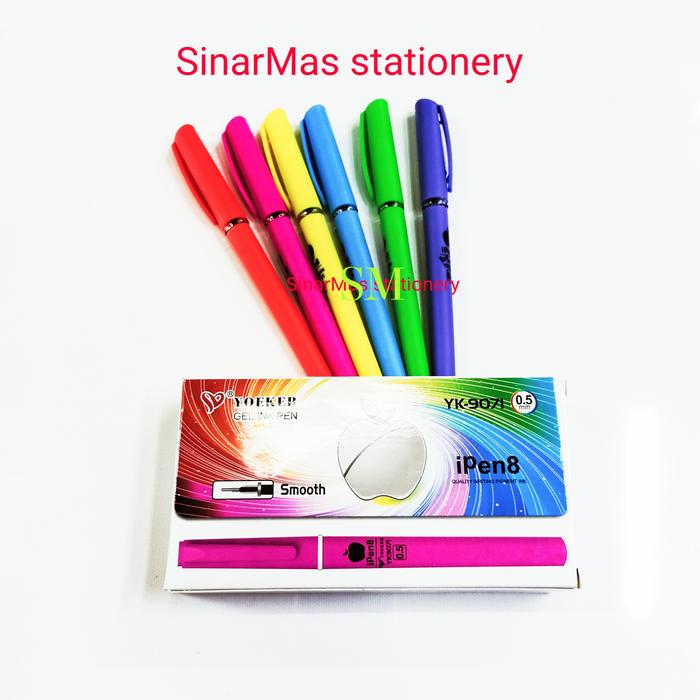Jual Ball Pen | Pulpen Yoeker iPen 8 Gel Ink Pen 0.5 mm ( pcs ) - Hitam ...