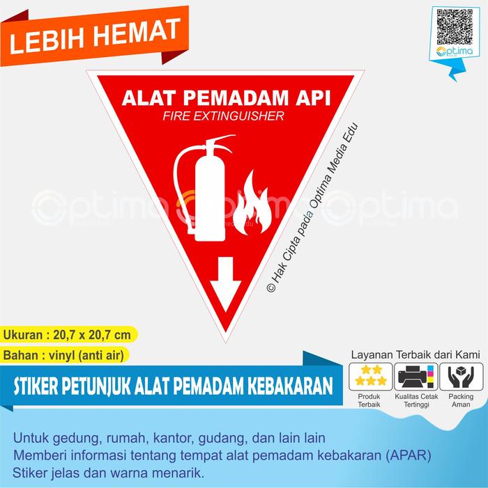 Jual stiker penunjuk alat pemadam kebakaran APAR - Kab. Klaten - Optima ...