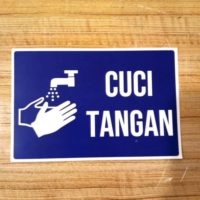 Jual STICKER SIGN LABEL CUCI TANGAN RAMBU SAFETY K3 BAGUS MURAH ...