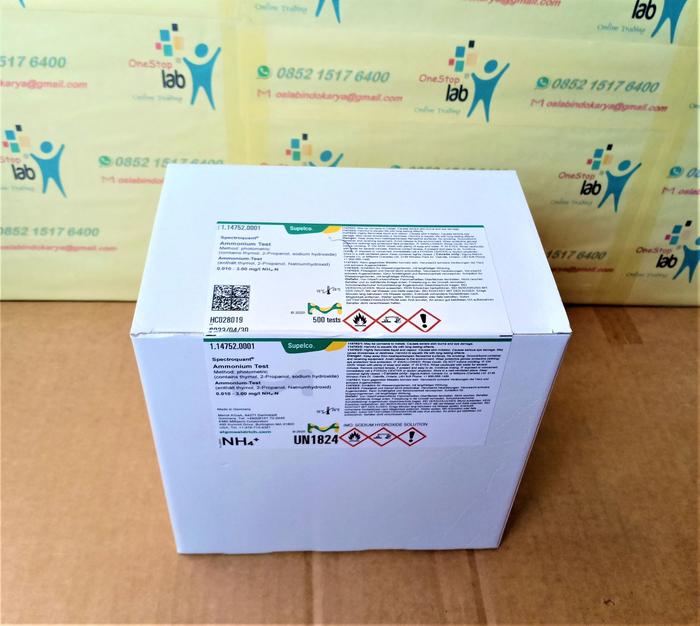 Jual MERCK 1.14752.0001 Ammonium Test Kit 0.010 - 3.00 mg/l NH-N 500 ...