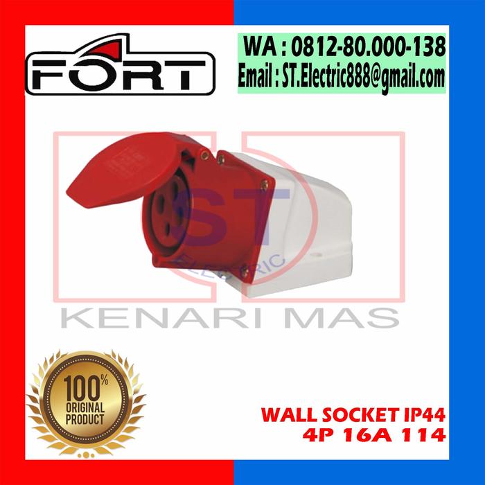 Jual Wall Socket / Surface Mounting IP44 FORT / 114 / 4P 16A - Jakarta Pusat - ST Electric ...