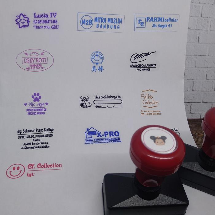 Jual stempel nama gambar lucu - Kota Semarang - Kingdom Label | Tokopedia