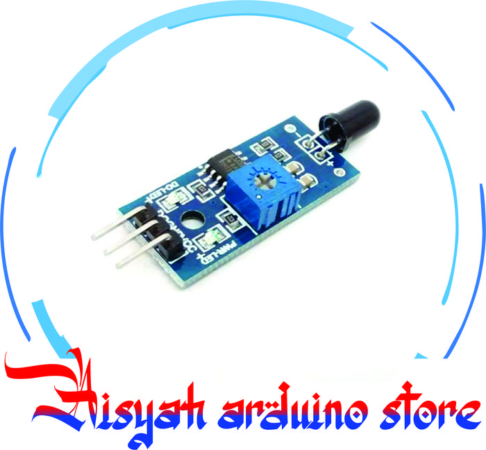 Jual Flame Sensor Api Arduino IR Fire Fighter Robot Module 760nm 1100nm ...