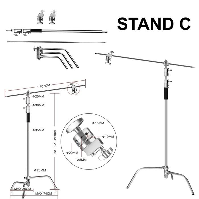Jual C Stand with Arm Kit Professional Light Stand - Jakarta Pusat ...