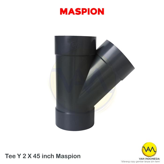 Jual Sambungan Fitting Pipa Tee Y 2 x 45 inch Maspion - Kota Bandung ...