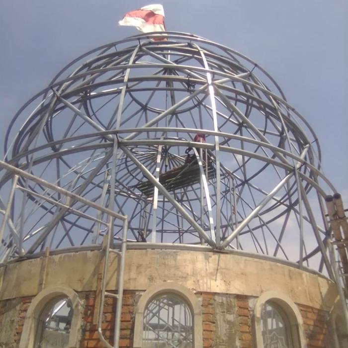 Jual melayani pemesanan atap kubah masjid panel,enamel teflon ,stanlis ...