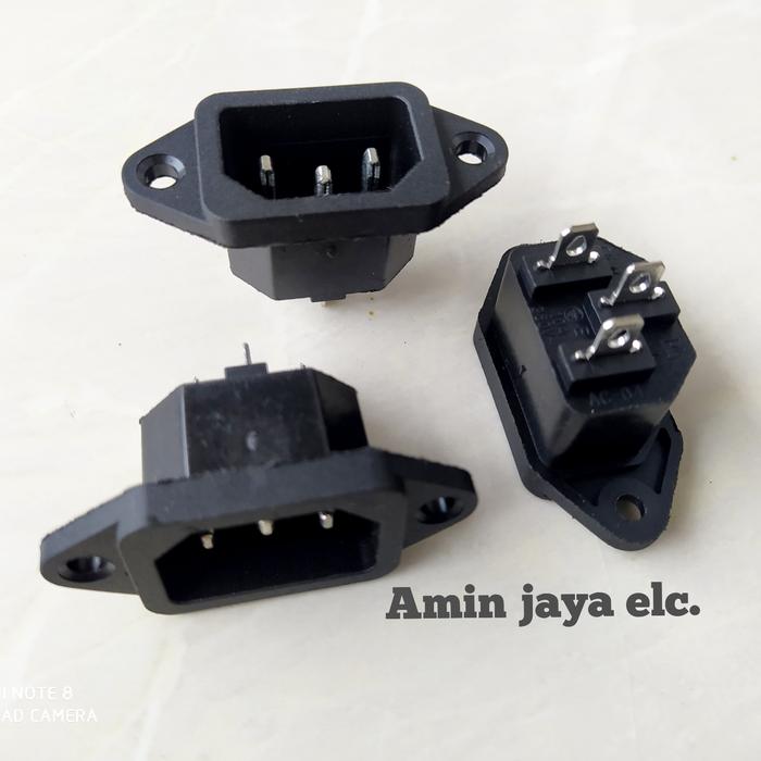 Jual SOKET POWER AC IN 3 PIN - Kota Tangerang Selatan - Amin Jaya Electronic | Tokopedia