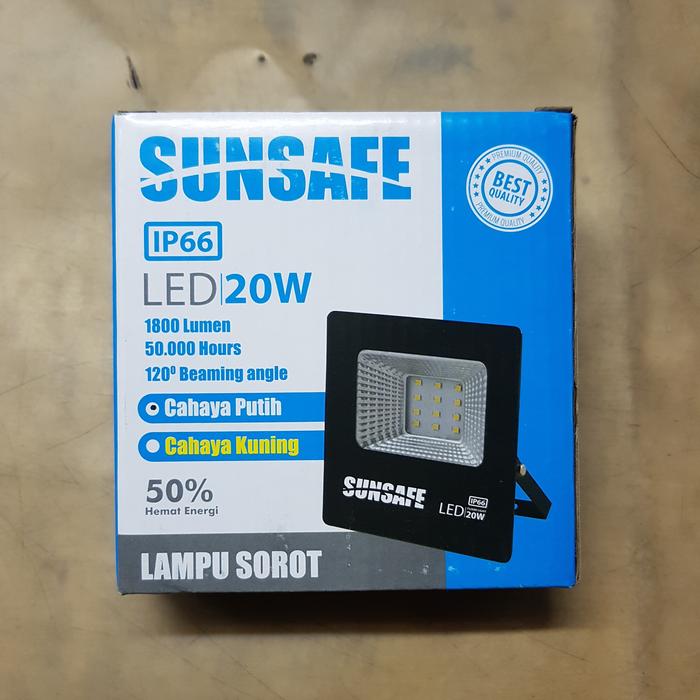 Jual Sunsafe Kap Lampu LED Sorot / Flood / Spot 20W / 20 Watt IP66 ...