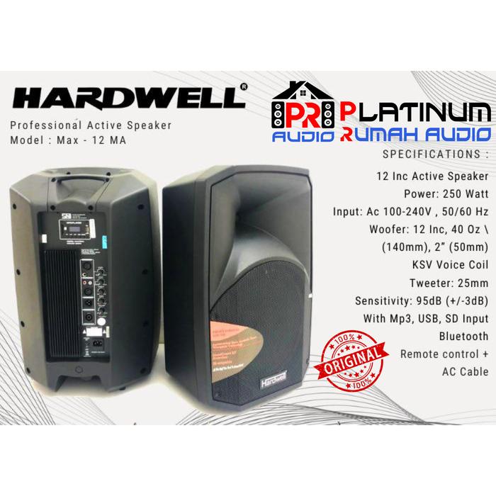 Jual Speaker Aktif HARDWELL MAX 12 MA / MAX 12MA ORIGINAL 12 inch ...