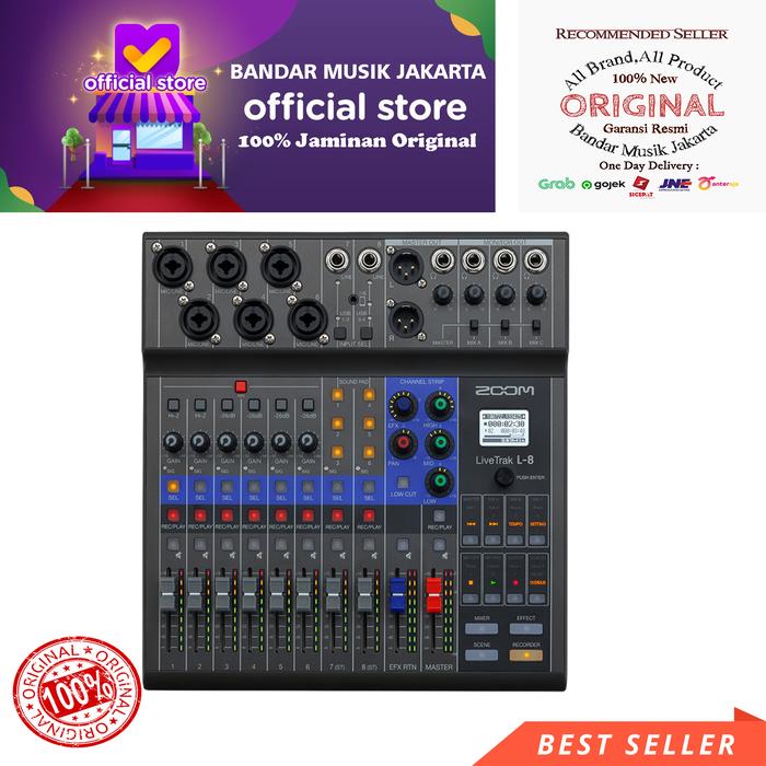 Promo Zoom LiveTrak L-8 Portable 8-Channel Digital Mixer,BMJ Cicil 0% ...