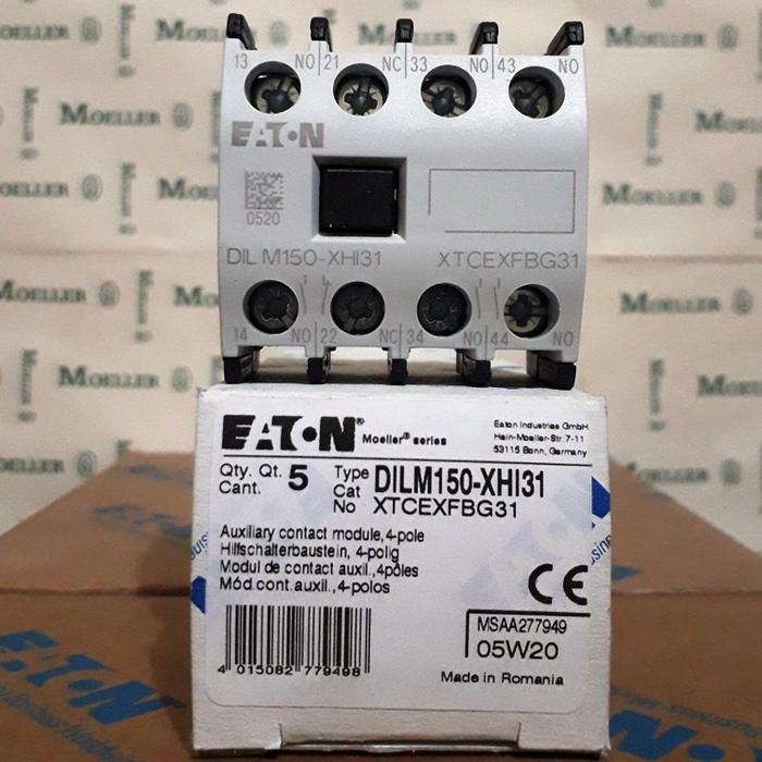 Jual DILM150-XHI31 Aux Contact EATON Moeller - XTCEXFBG31 - Jakarta ...