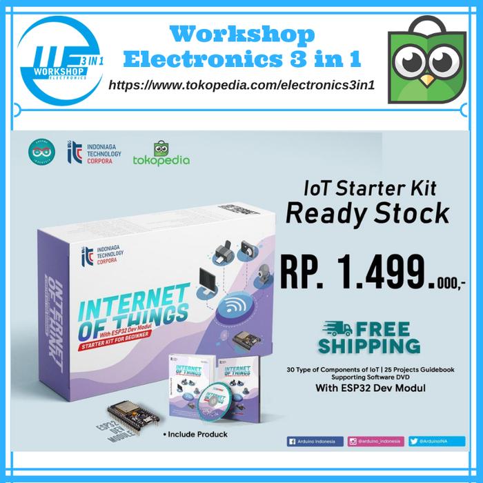 Jual Internet of Things (IoT) Starter KIT for Beginner - With ESP32 ...