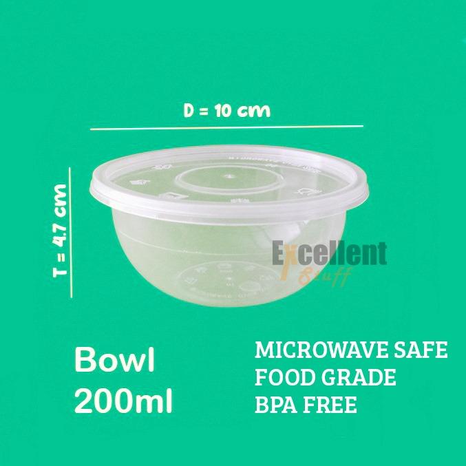 Jual mangkok plastik pudding/ thin wall / food container 200 ml ...