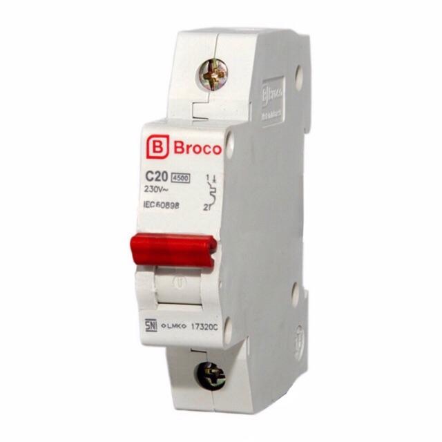 Jual MCB Broco 1 Phase 1P 20A 25A 32A 20 Ampere 25 Ampere 32 Ampere ...