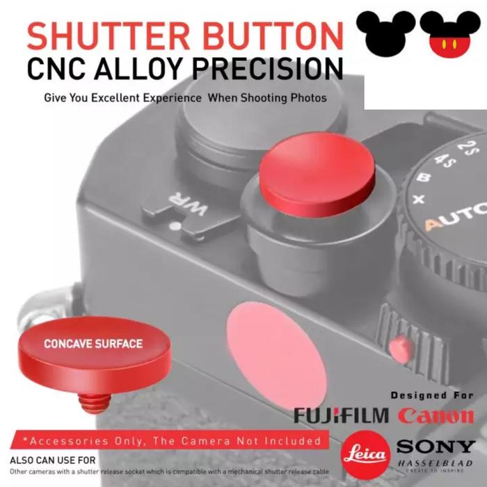 Jual Red Soft Shutter Tombol Shutter Kamera Release Button Concave Cekung Di Seller Ayato ...