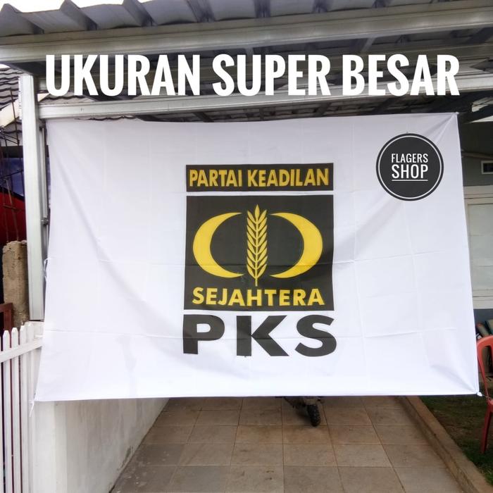 Jual BENDERA PARTAI PKS 150x225 CM - SUPER BESAR - Kab. Bogor - Flagers ...