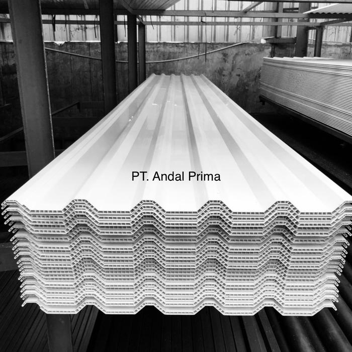 Jual Atap Alderon Putih Doff 5.00 Meter - Alderon Twinwall Corrugated ...