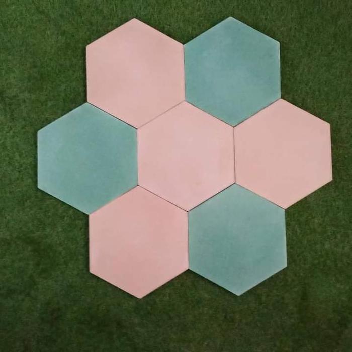 Jual Ubin / Tegel Klasik Hexagonal Polos - Kota Denpasar - Ubin Klasik ...