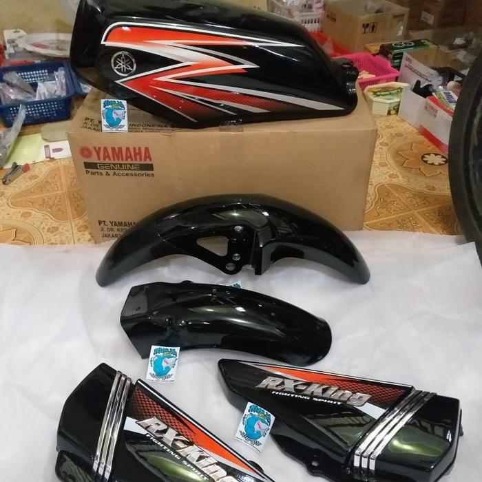 Jual body tangki set rx king 2003 hitam orange lengkap seperti photo ...