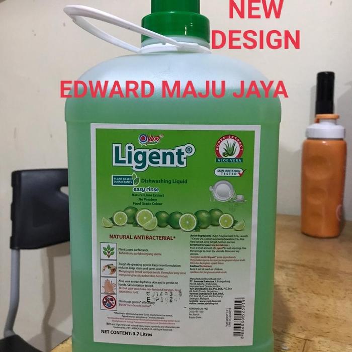 Jual Yuri Ligent aroma Lime, Sabun pencuci piring, 3,7liter - Jakarta ...