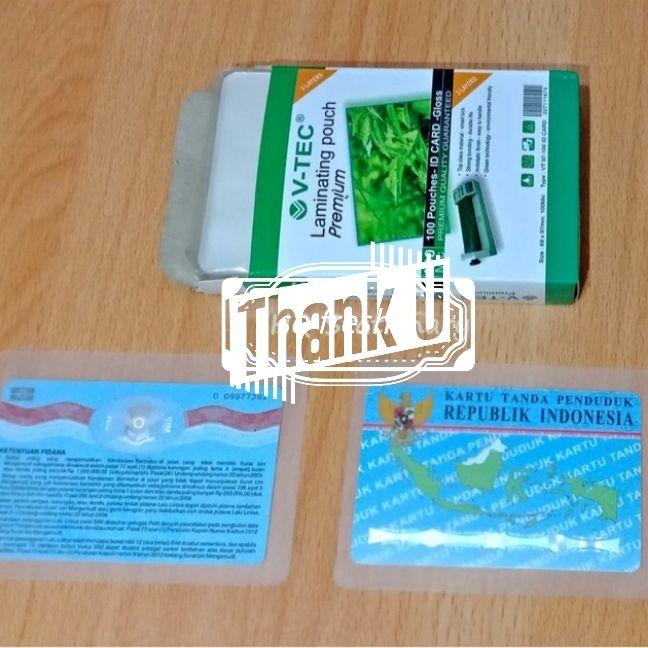 Jual Laminating Pouch V- tech/Plastik laminating KTP/ID card - Kota ...