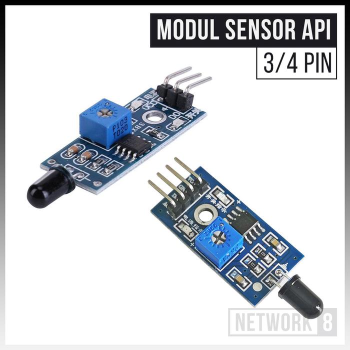 Jual MODUL SENSOR DETEKTOR PENDETEKSI KEBAKARAN API INFRARED ARDUINO ...