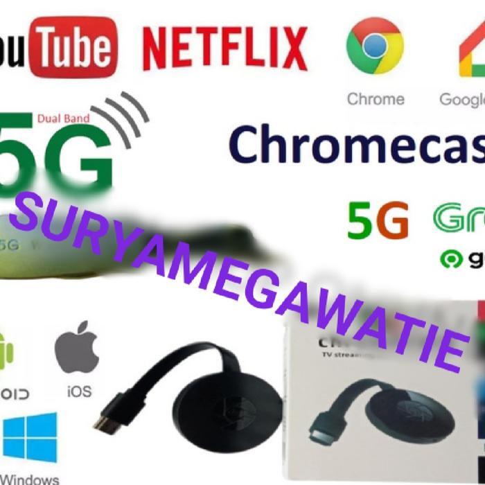 Jual Google Chrome cast 5G Chrome Cast Google 4K HDMI Streaming ...