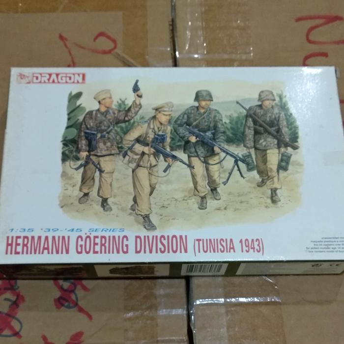 Jual 1/35 Dragon Hermann Goering division Tunisia 1943 figure mode kit ...