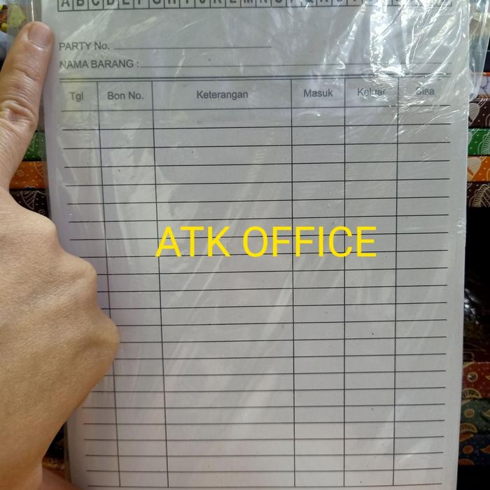 Jual kartu stock barang kecil - Jakarta Utara - MENTARI 98 | Tokopedia