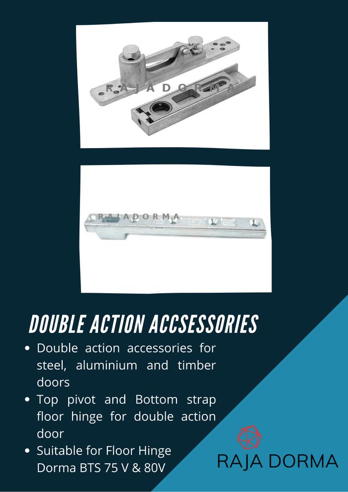 Jual DORMA Top Pivot 8062 + Bottom Strap 7421 Double Action Dormakaba ...