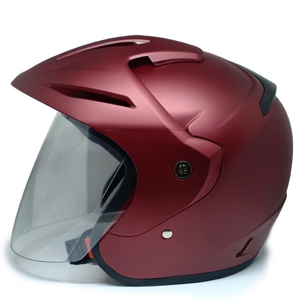 Jual EROE M1 Helm SNI Open Face, Warna FROZEN Solid, Matte Coat ...