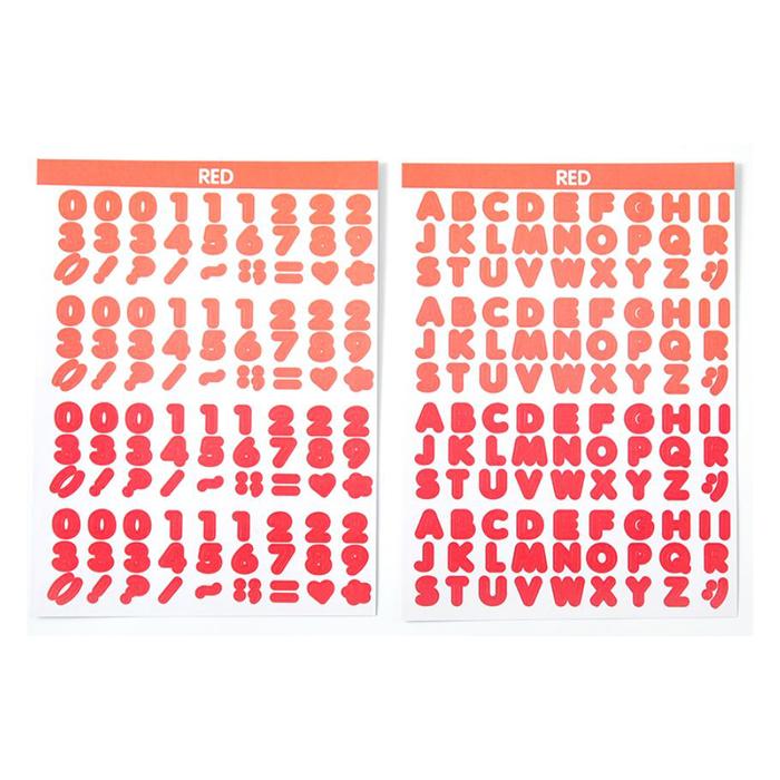 Jual Alphabet Numbers Stickers Stiker Alfabet Abjad Angka Deco ...