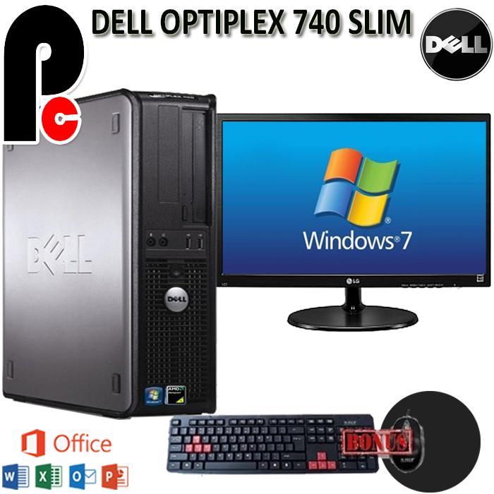 Jual PC Komputer Built Up Dell OptiPlex 740 SLIM AMD plus MONITOR LG 19 ...