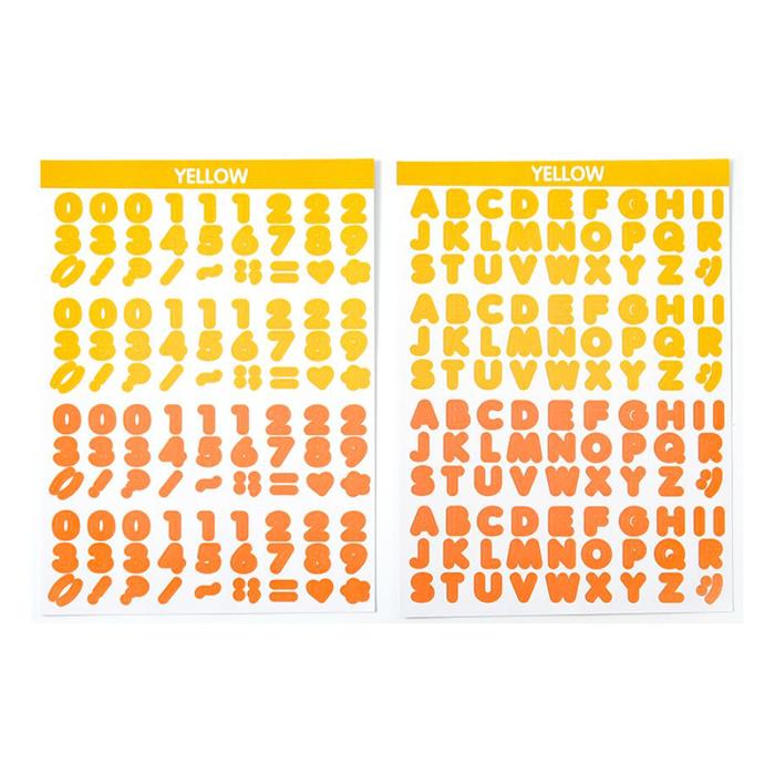 Jual Alphabet Numbers Stickers Stiker Alfabet Abjad Angka Deco ...
