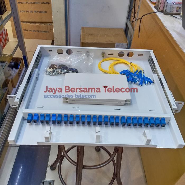 Jual OTB Rack Sliding 24 Core SC UPC Komplit Pigtail+Adapter (fullset ...