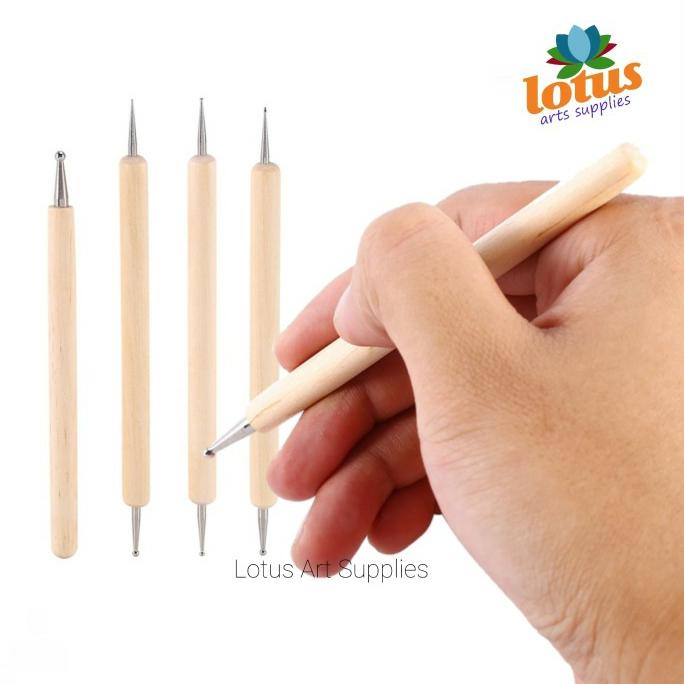 Jual Indentation Pottery Clay Pen / Alat Indent / Ball Stylus Set 4 ...